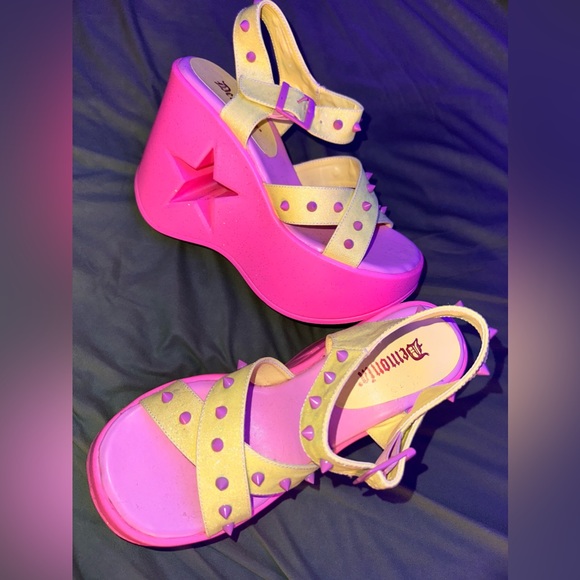 Demonia | Shoes | Demonia Cult Dynamite Platforms Glow In The Dark ...